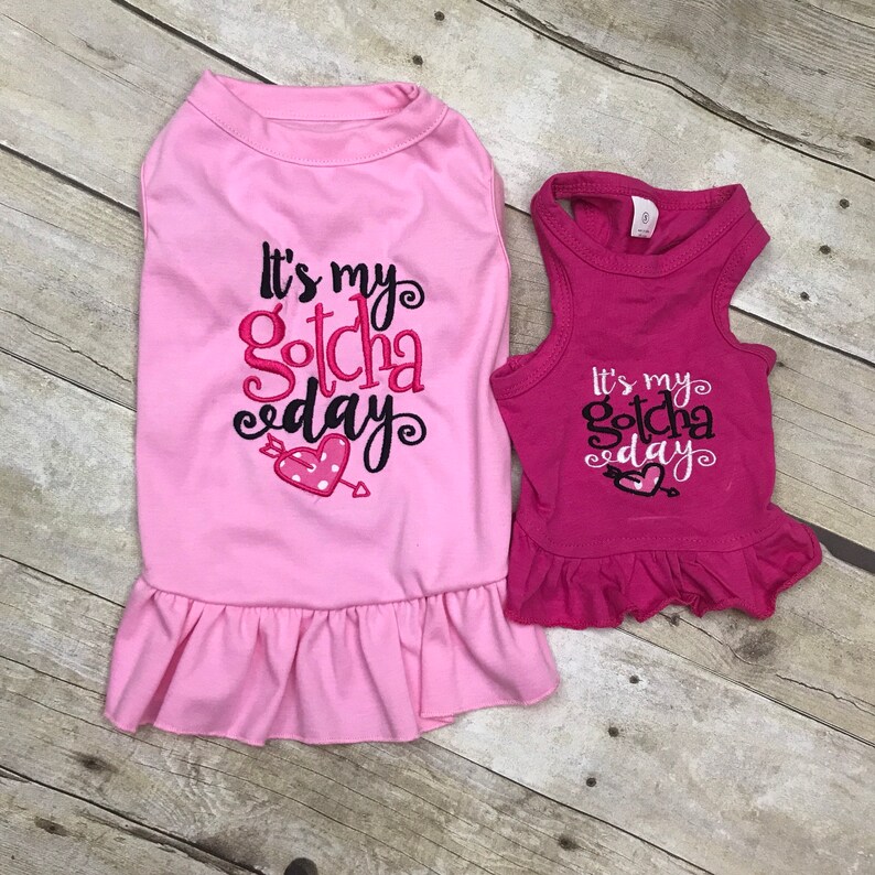 Gotcha Day Dog Pet shirt or Dress. Birthday or Dog Adoption | Etsy