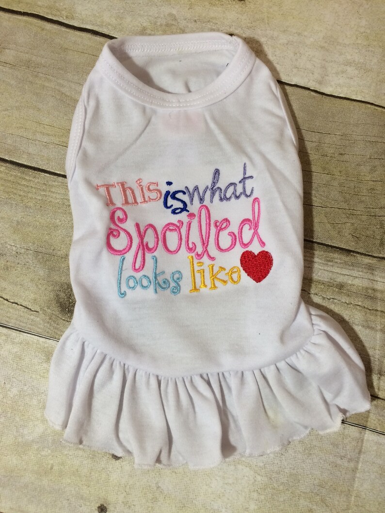 Cute Spoiled Puppy Dog Tshirt or Dress, Spoiled Puppy Clothes, Cute ...