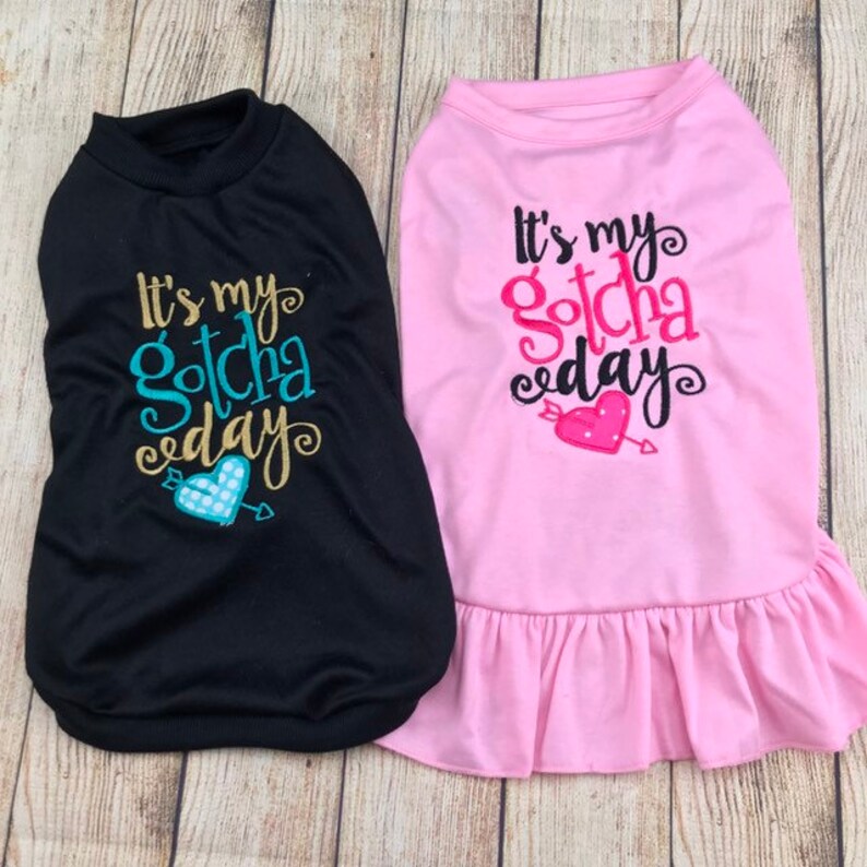 Gotcha Day Dog Pet Shirt or Dress. Birthday or Dog Adoption or - Etsy