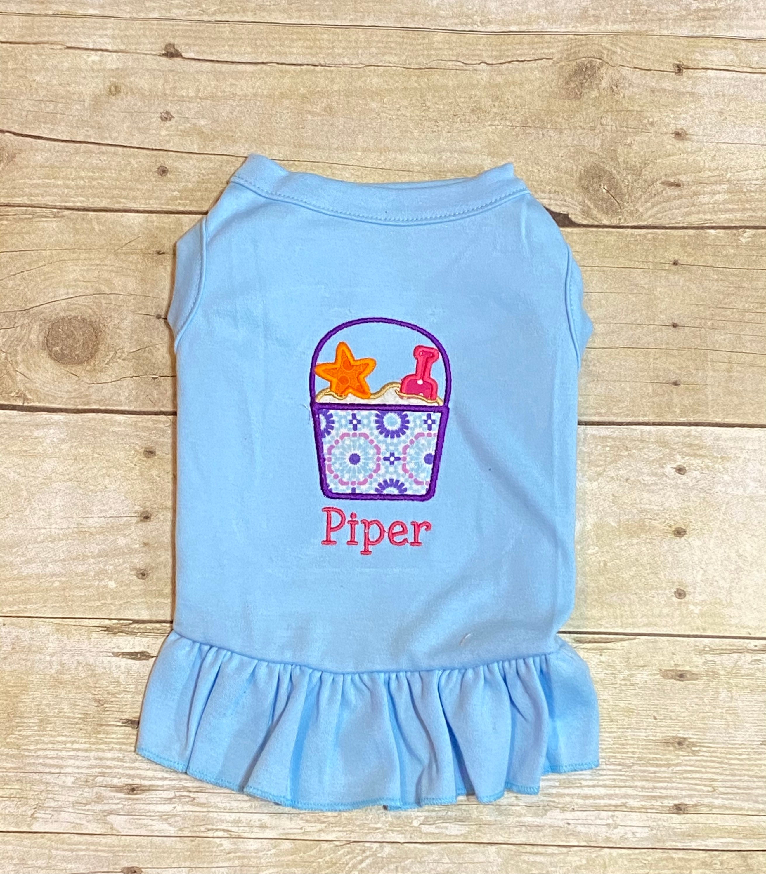 Pet Dog Shirt or Dress, Beach Dog Summer Vacation Shirt, Spoiled Puppy ...
