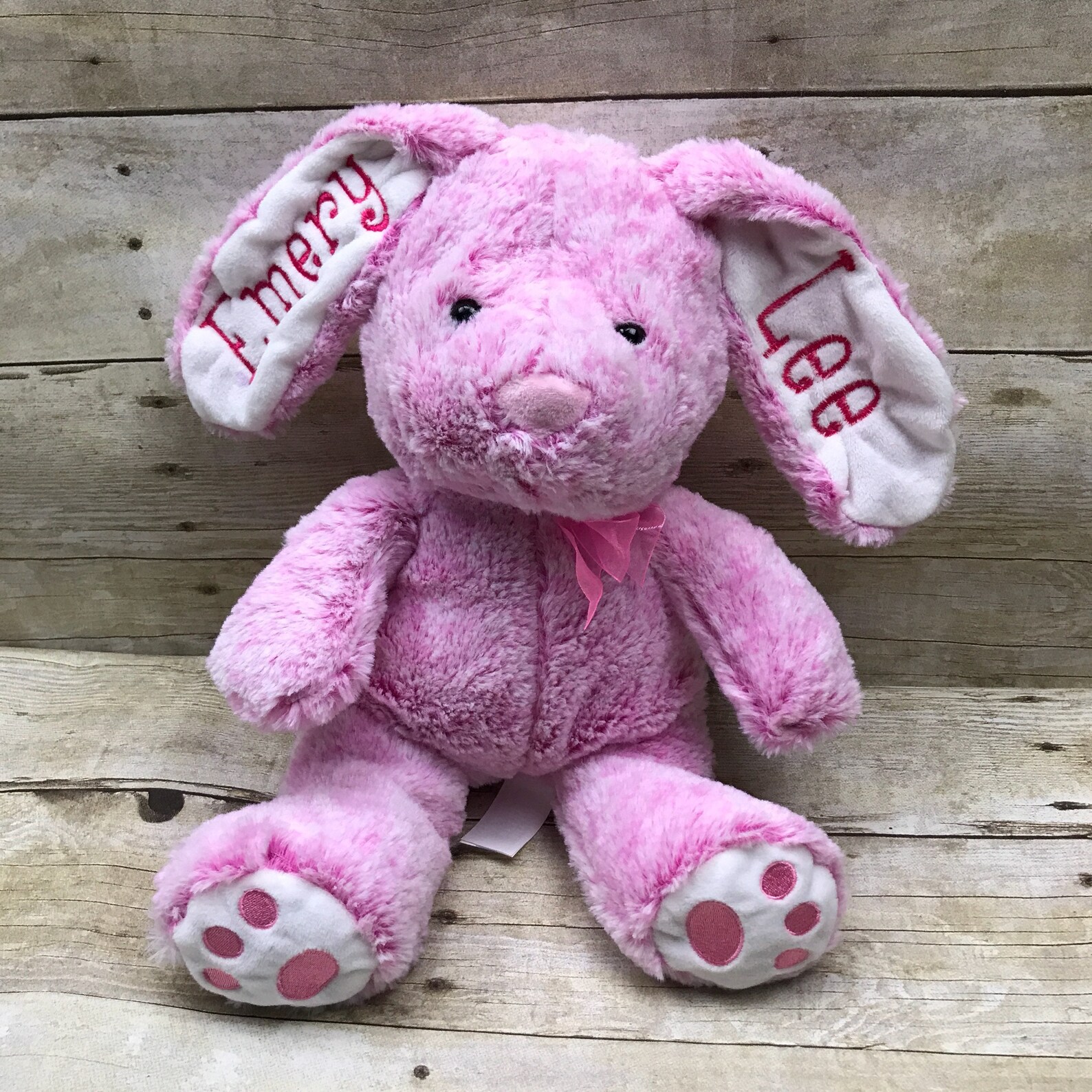 Easter Bunny Toy Personalized With a Name And/or Yearstuffed - Etsy