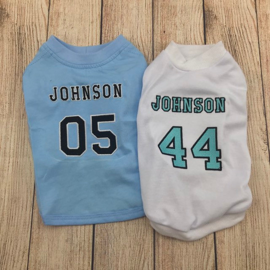 Pet Dog or Cat Sports Jersey, BACK ONLY, Football Baseball Soccer Team ...