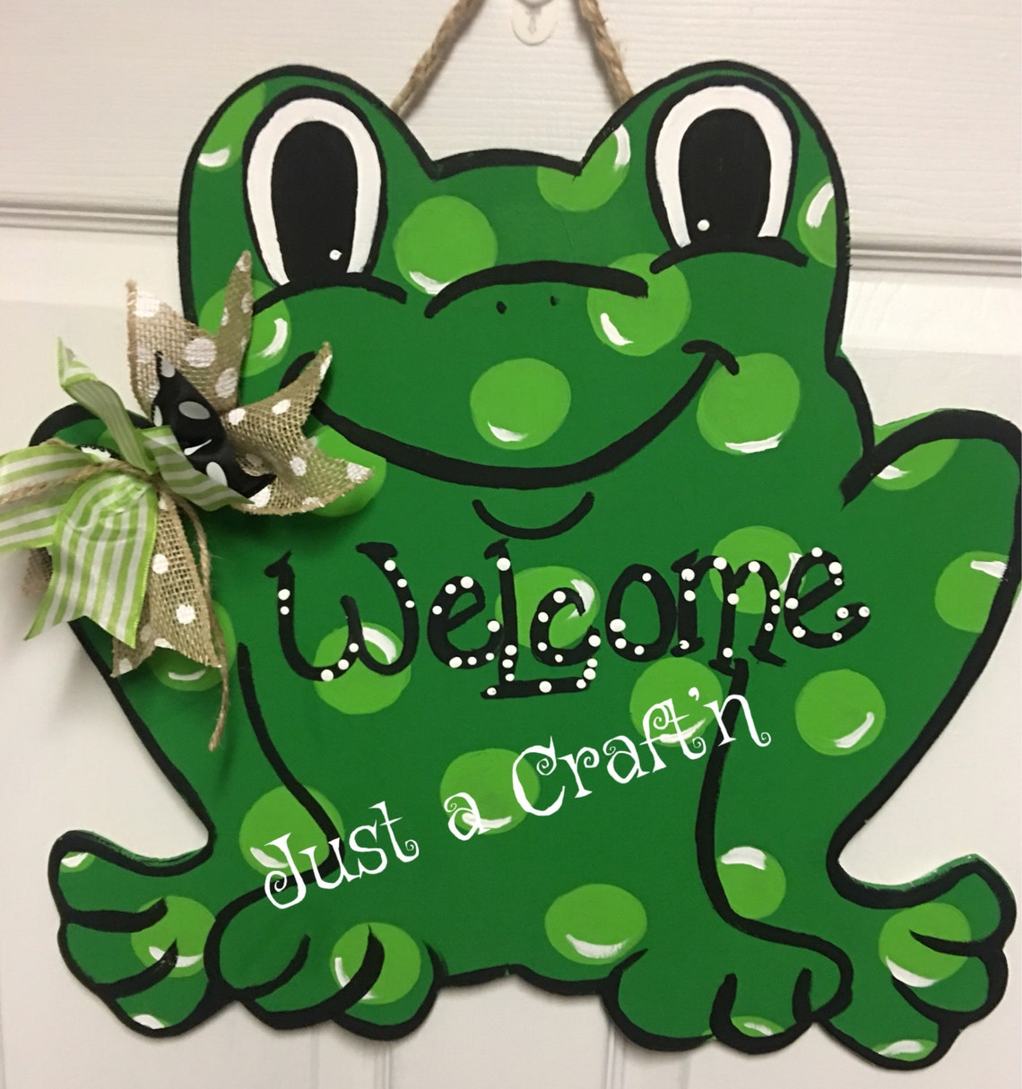 Frog Door Hanger - Etsy