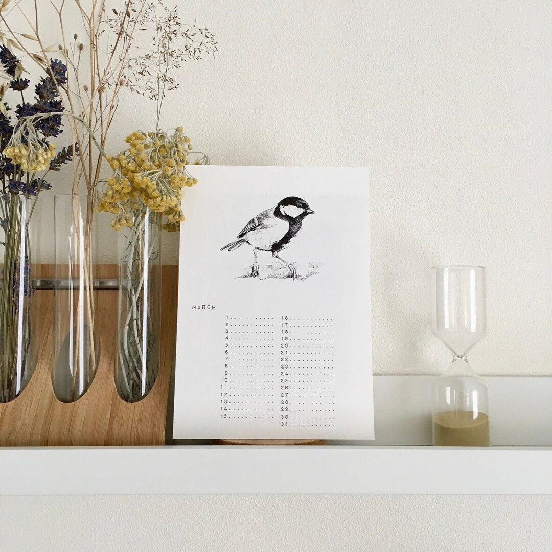 Perpetual Bird Calendar - Etsy