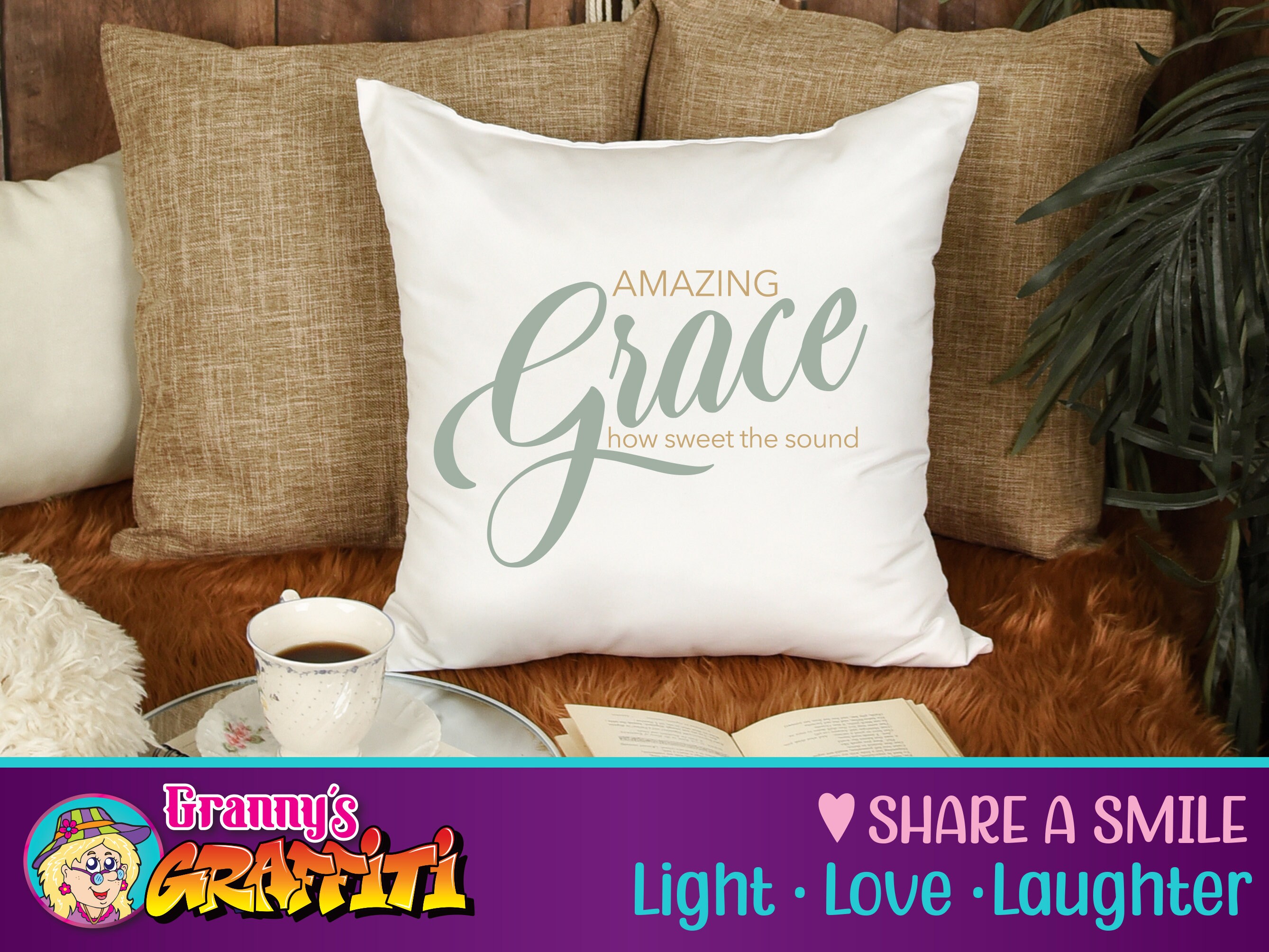 Amazing Grace SVG Cut File / How Sweet the Sound / Inspiring, Calming ...