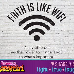 Faith is Like Wifi SVG Cut File / Christian Faith-based Connection ...