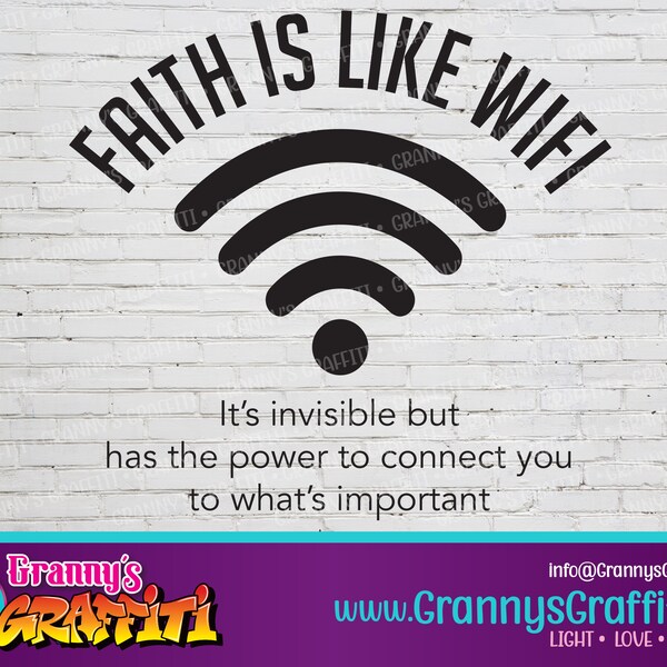Faith Like Wifi Png - Etsy