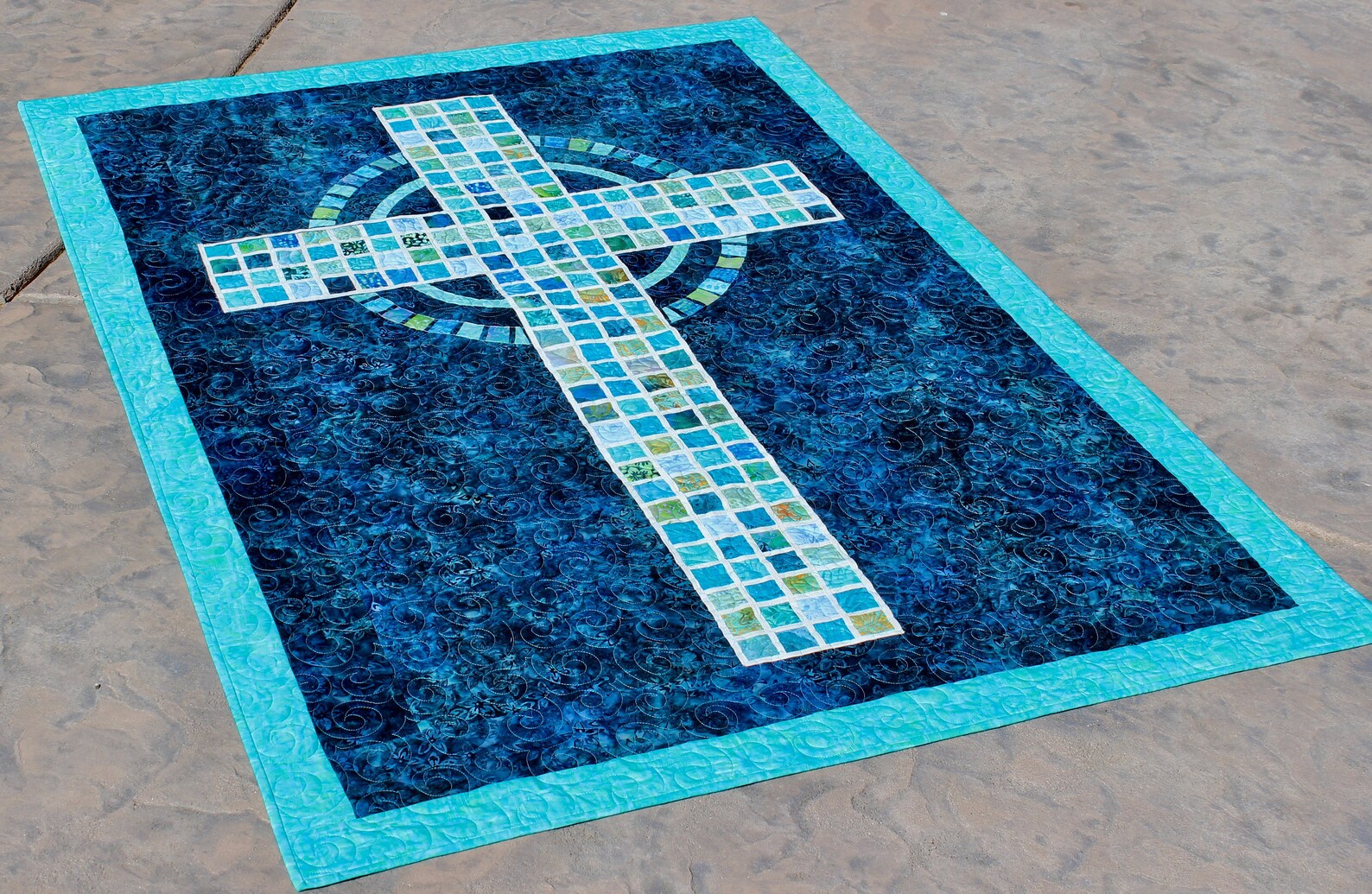 Mosaic Cross - PDF Pattern - Quilt Pattern - Size: 41" X 59" - Etsy