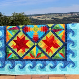 Quilt Pattern - Mediterranean - Tropical Island - Beach House Quilt ...
