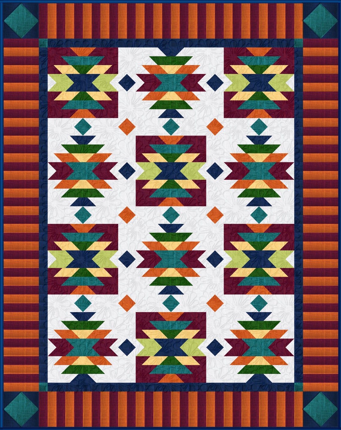 Southwest Quilt Pattern Native American American Indian - Etsy
