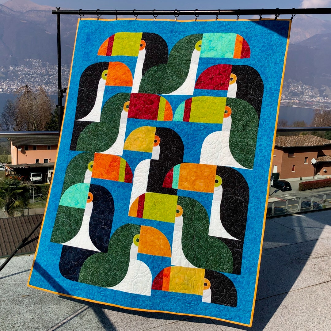 Toucan Quilt - Big Billz, Size: 51" X 66" - Baby or Throw - Quilt ...