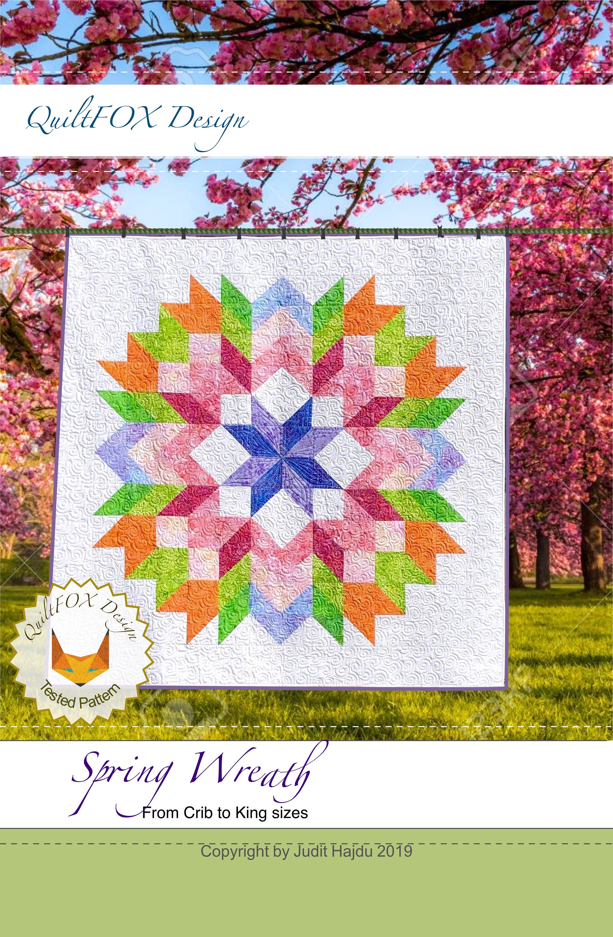 Spring Wreath PDF Pattern in 8 Sizes | Etsy