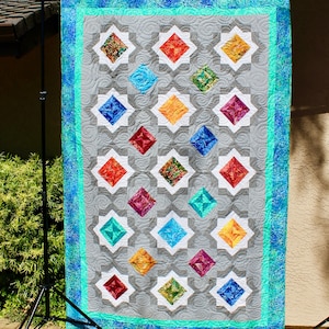 Quilt Pattern - Birthstones - Size: 60 In. X 92 In. - PDF Download - Etsy