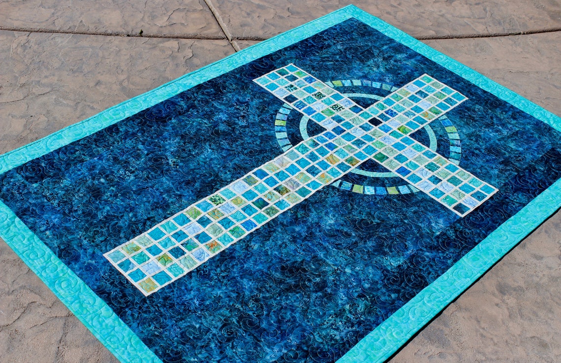 Mosaic Cross - PDF Pattern - Quilt Pattern - Size: 41" X 59" - Etsy