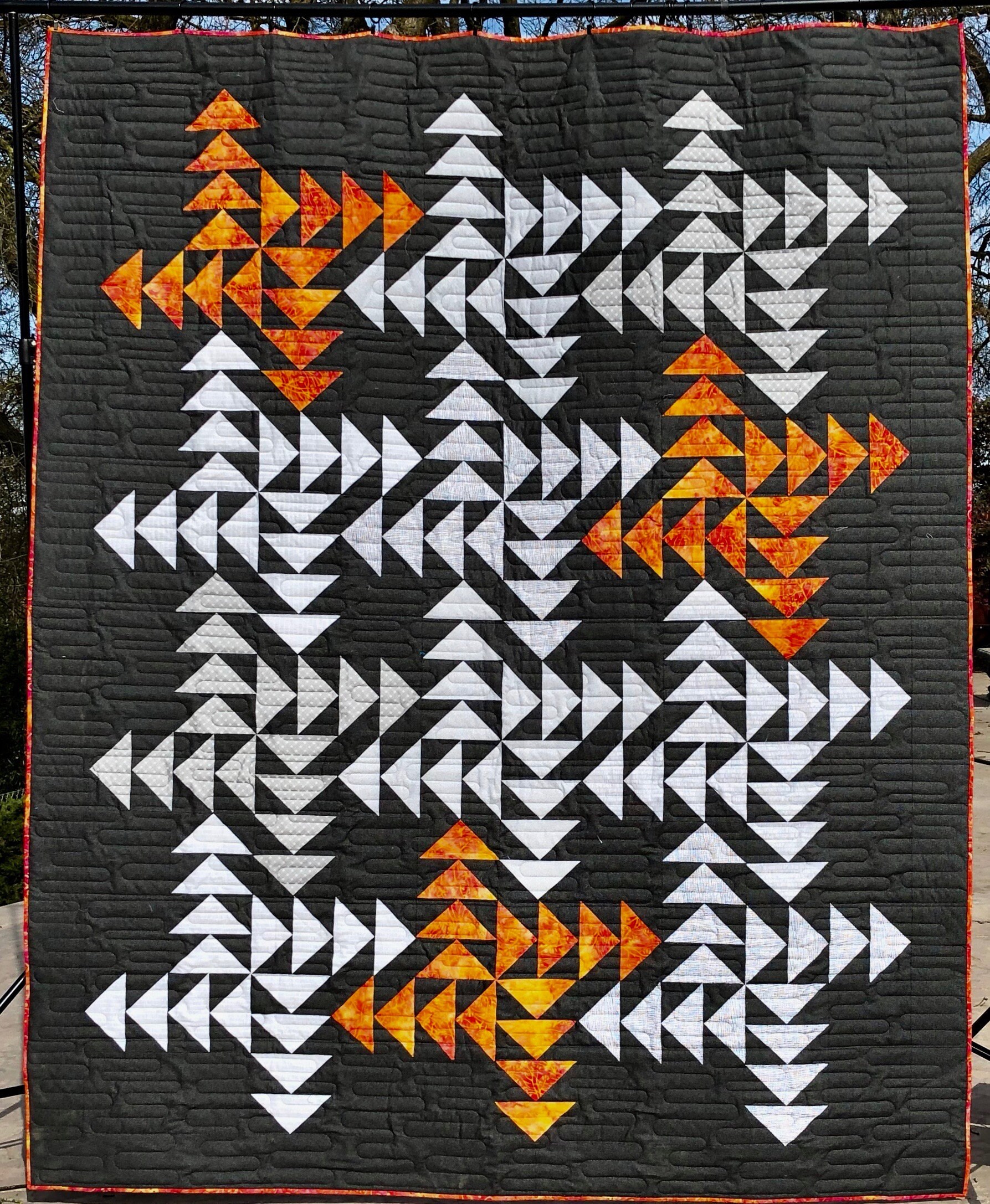 Quilt Pattern Goose Chase in the Dark Full Twin and Throw | Etsy