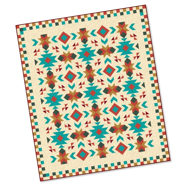 Sunset Aztec Quilt PATTERN - Etsy Canada