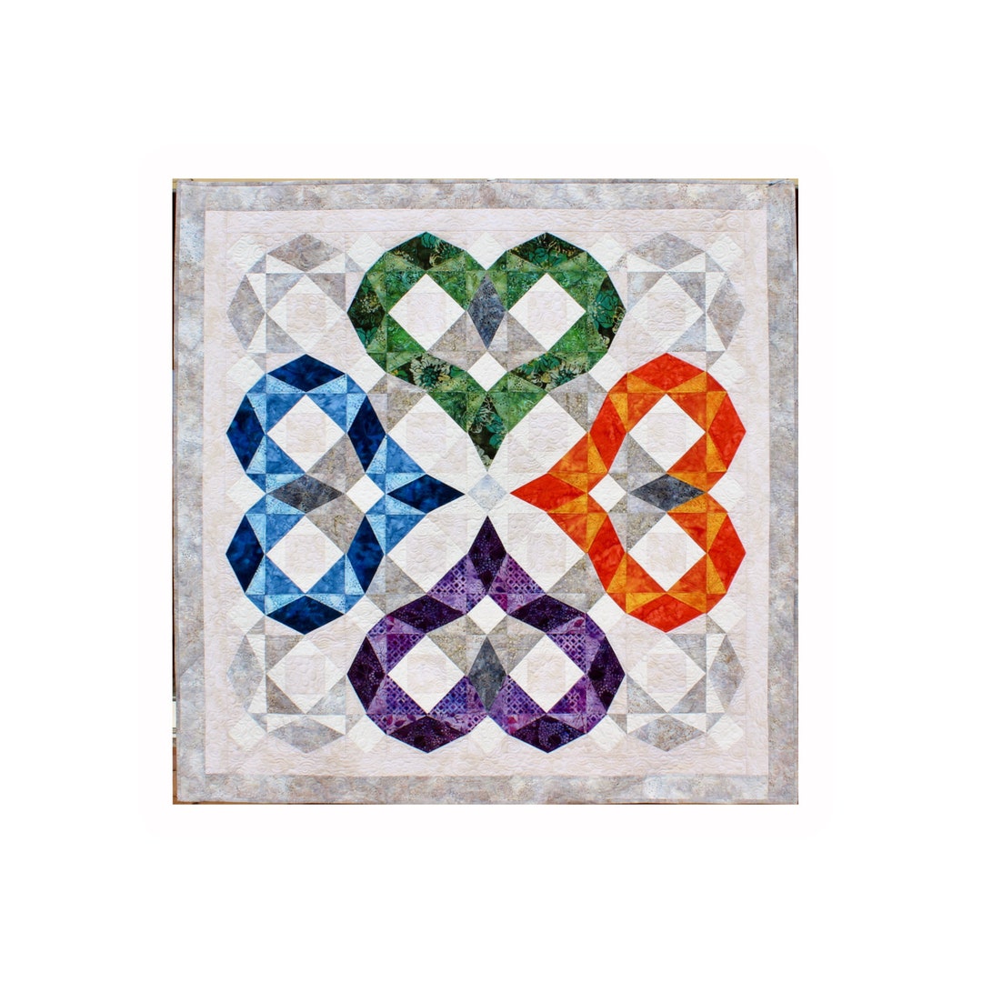 Storm at Sea Quilt Pattern - Wedding / Heart / Love Quilt - Heartwaves ...