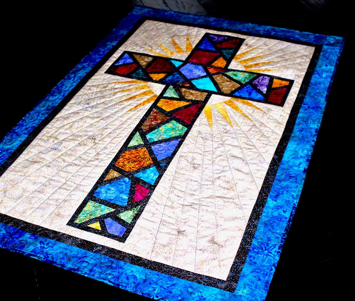 Stained Glass Cross / Christian Cross / Cross Quilt Pattern - Etsy