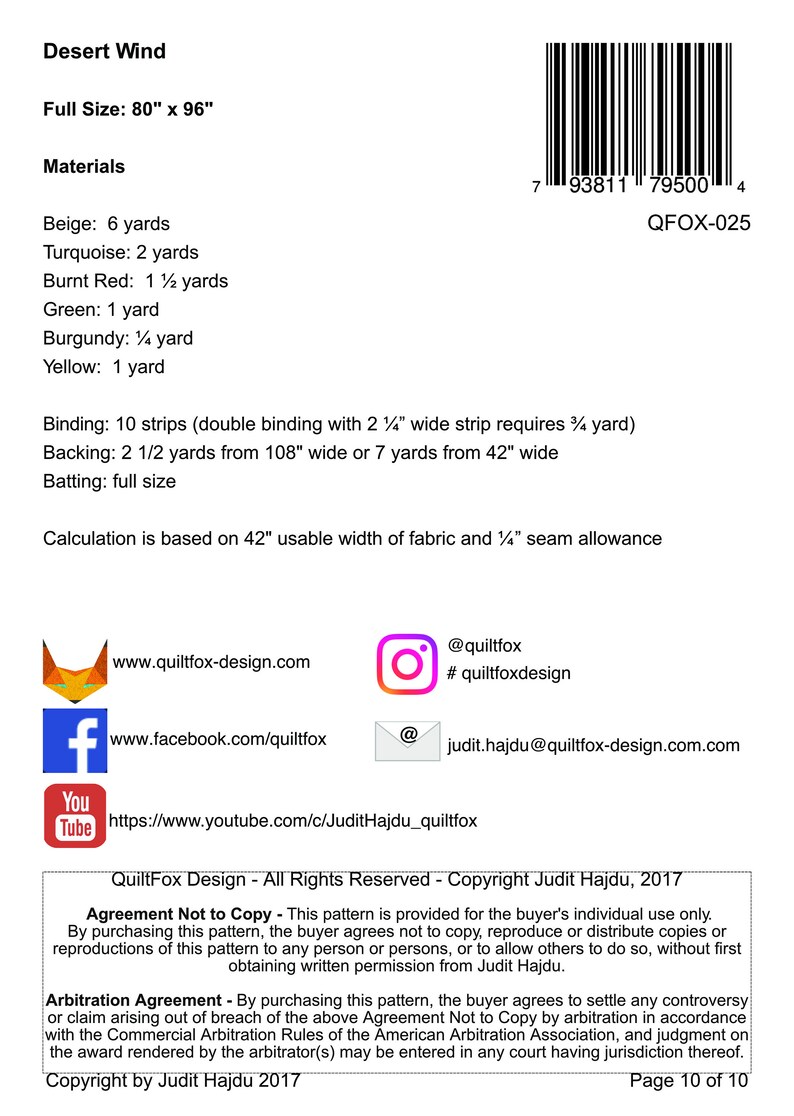 Southwest Quilt Pattern - Native American Design (PDF Download) - Etsy