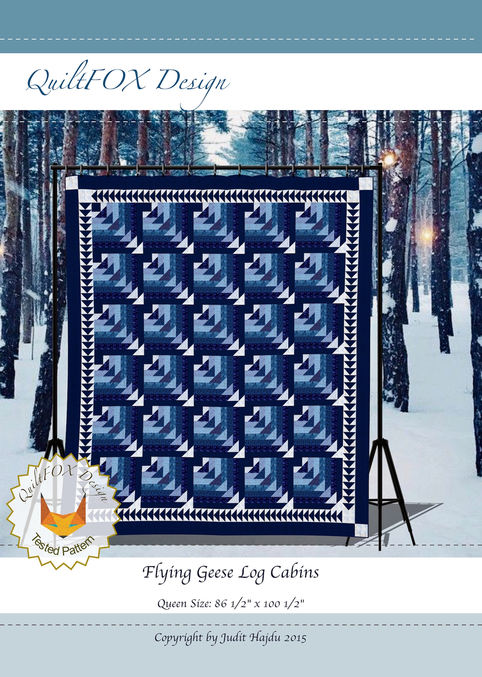Quilt Pattern Flying Geese Log Cabin Queen Size - Etsy Canada