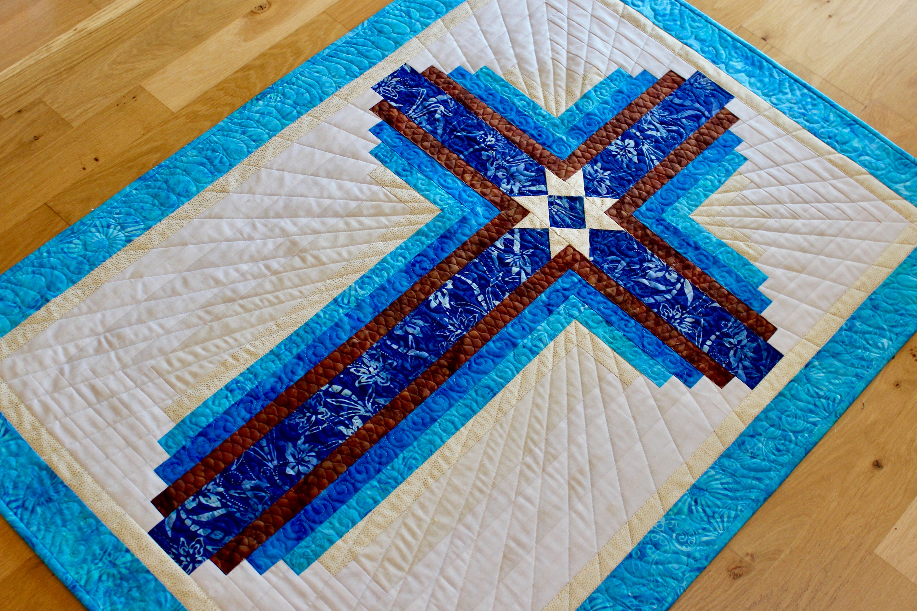 Log Cabin Cross - Guiding Star - Wall Hanging: 31 In. X 43 In.- PDF ...