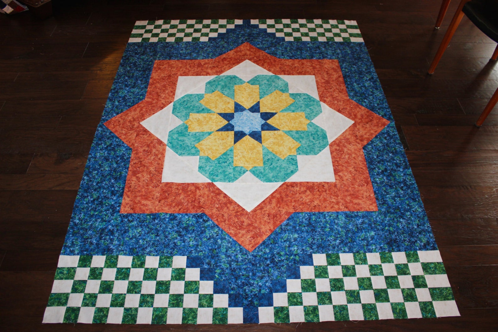Moroccan Mosaic Quilt Pattern Size: 56 X 78 PDF Pattern - Etsy