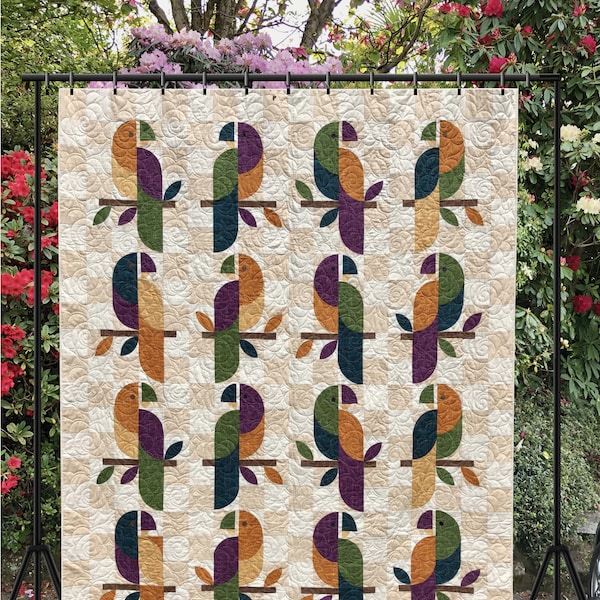 Parrot Quilt Pattern - Etsy