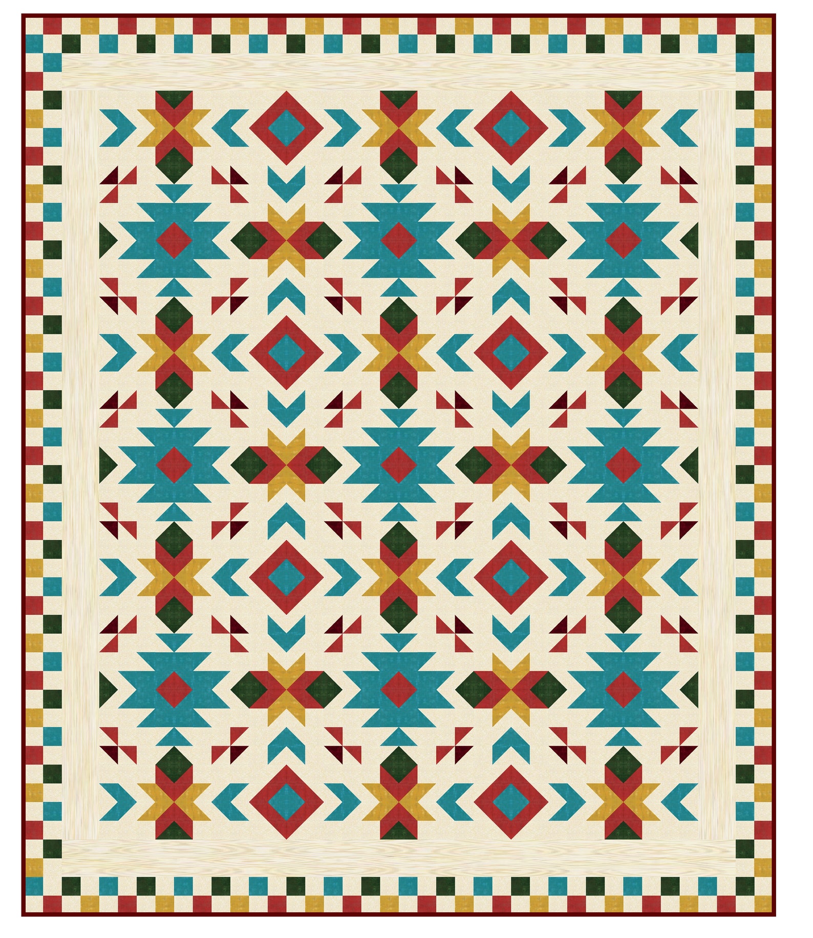 Southwest Quilt Pattern Southwest Quilt Nativ American - Etsy Canada