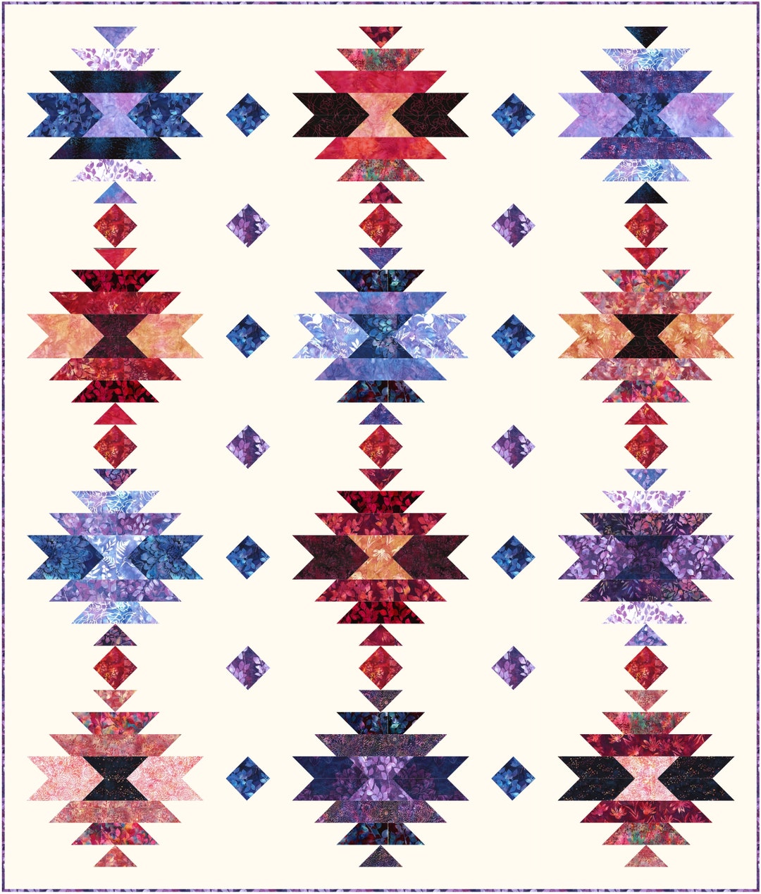 Daring Deception - Strip Roll Quilt, Table Topper and Placemats - Etsy