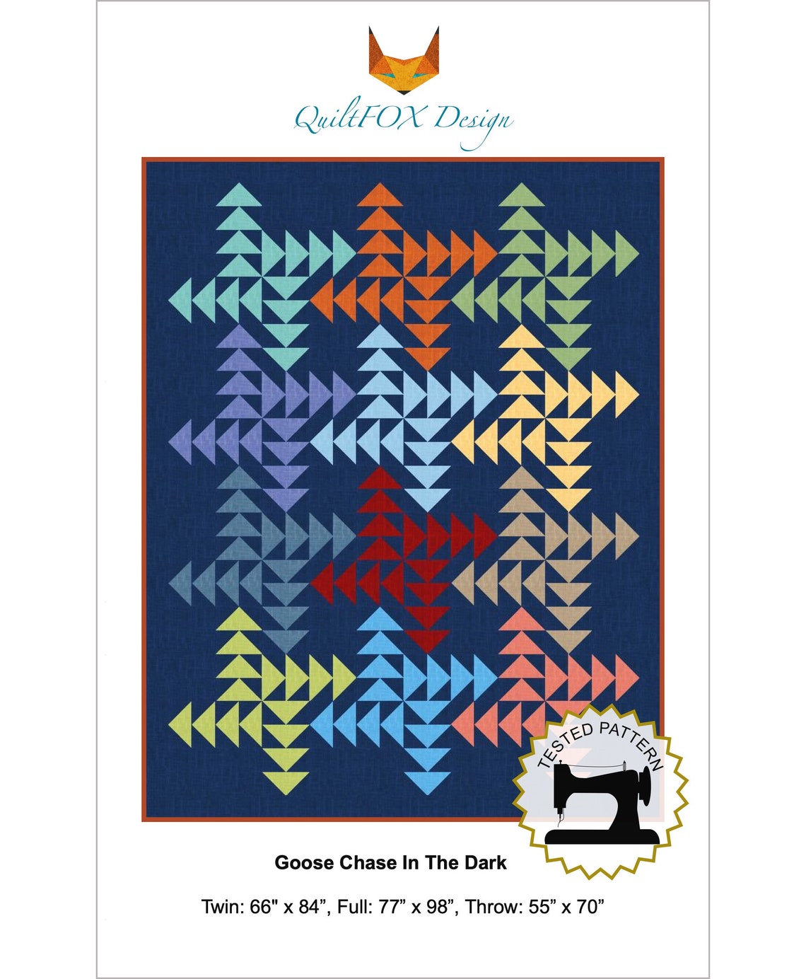 Quilt Pattern Goose Chase in the Dark Full Twin and Throw | Etsy