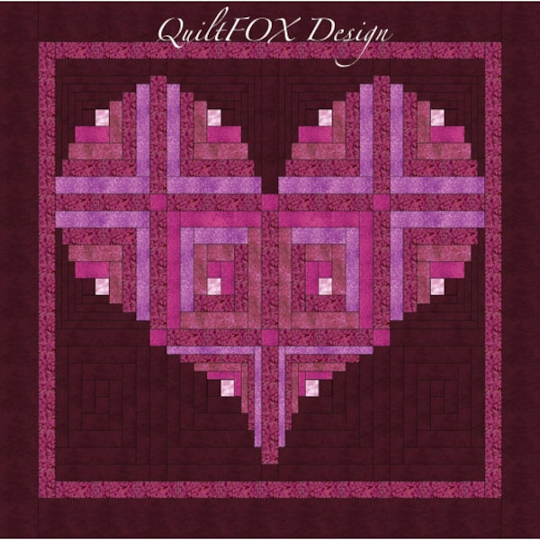 Heart Quilt Pattern - Etsy