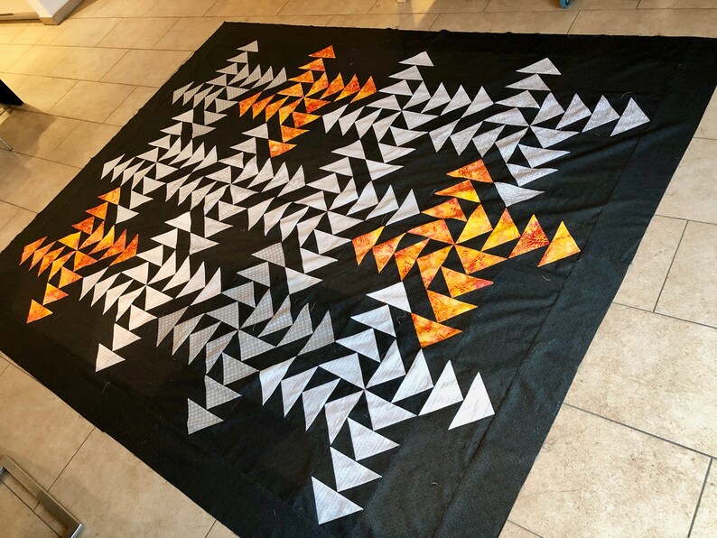 Quilt Pattern Goose Chase in the Dark Full Twin and Throw | Etsy