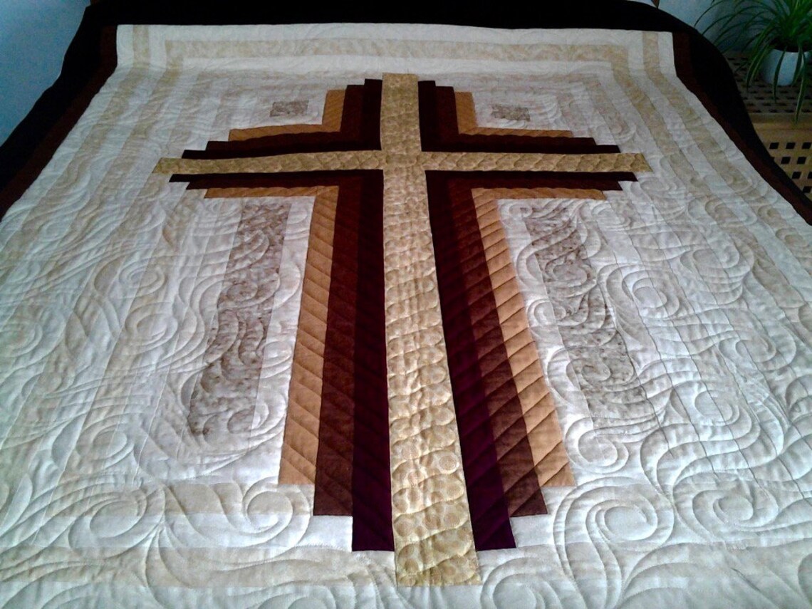 Log Cabin Cross / Christian Cross Pattern in 3 Sizes PDF | Etsy Canada