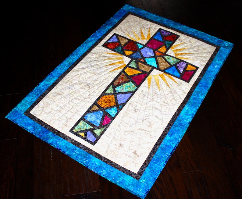 Stained Glass Cross / Christian Cross / Cross Quilt Pattern - Etsy