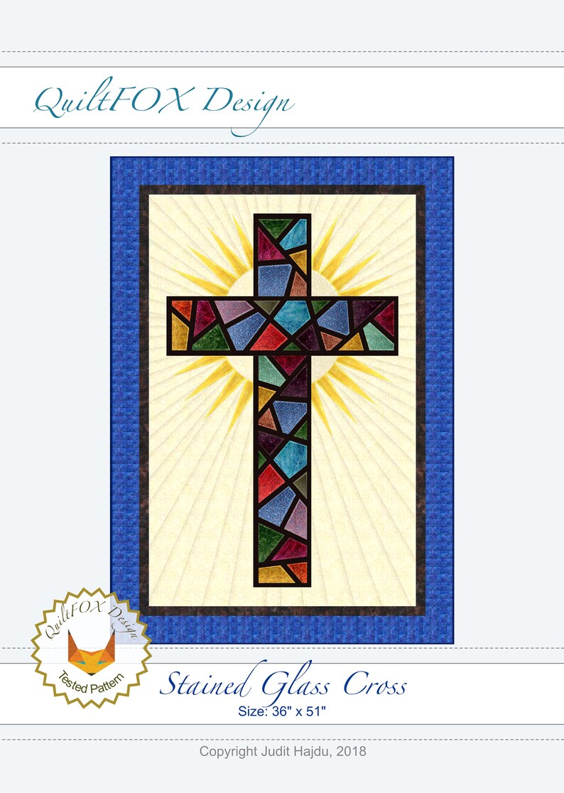 Stained Glass Cross / Christian Cross / Cross Quilt Pattern - Etsy