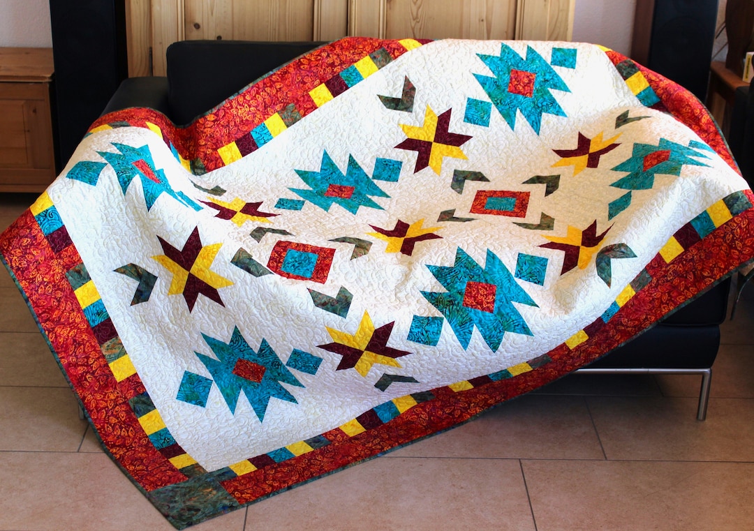 Southwest Quilt Pattern, Desert Wind Design (PDF Pattern) - Etsy