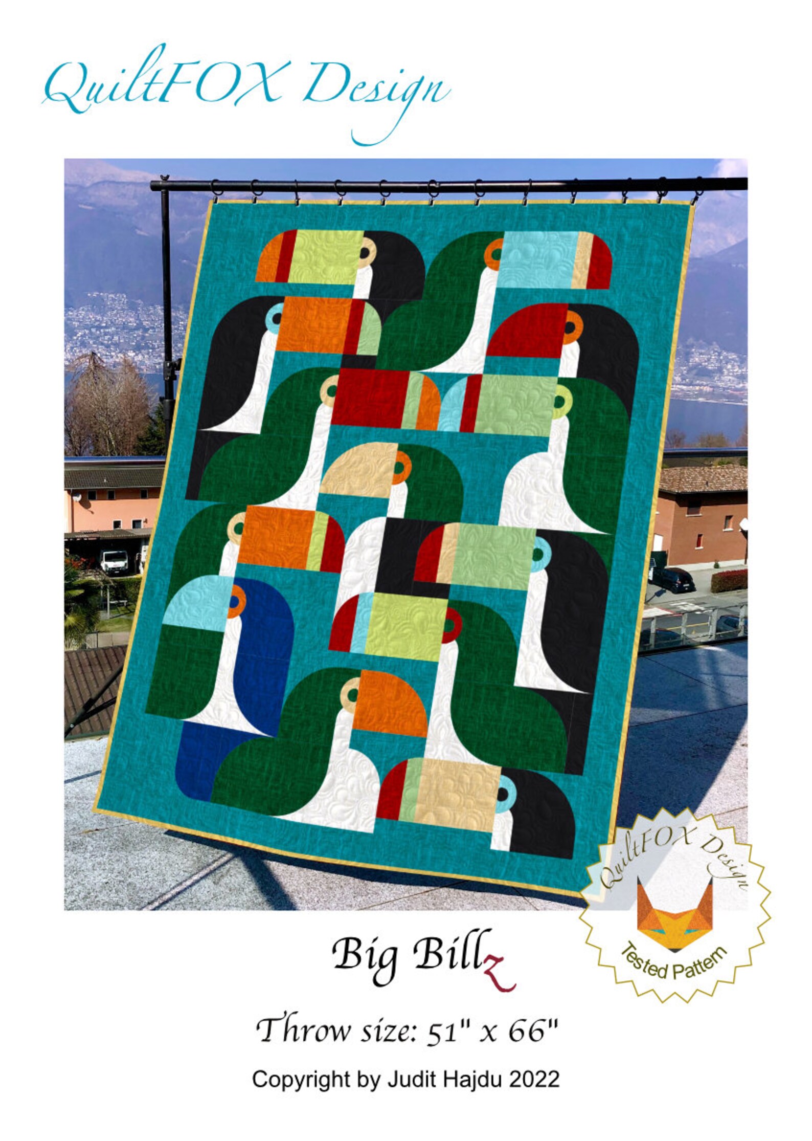 Toucan Quilt - Big Billz, Size: 51" X 66" - Baby or Throw - Quilt ...