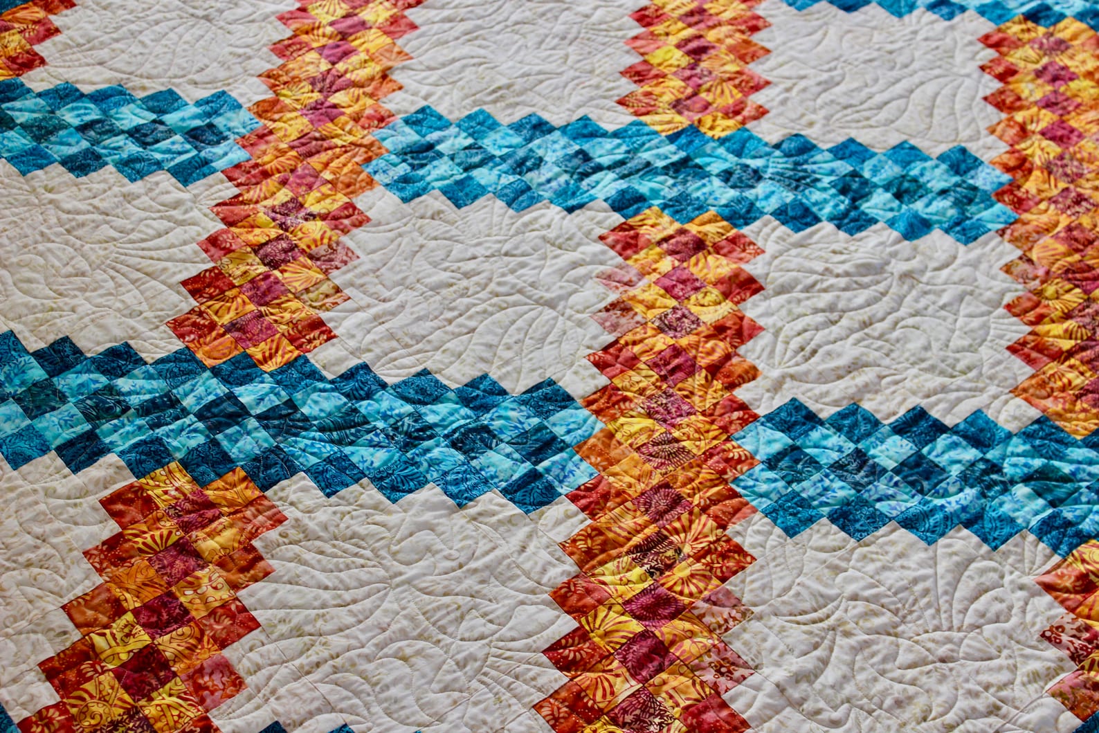 Irish Chain Quilt Pattern Braided Triple Irish Chain | Etsy