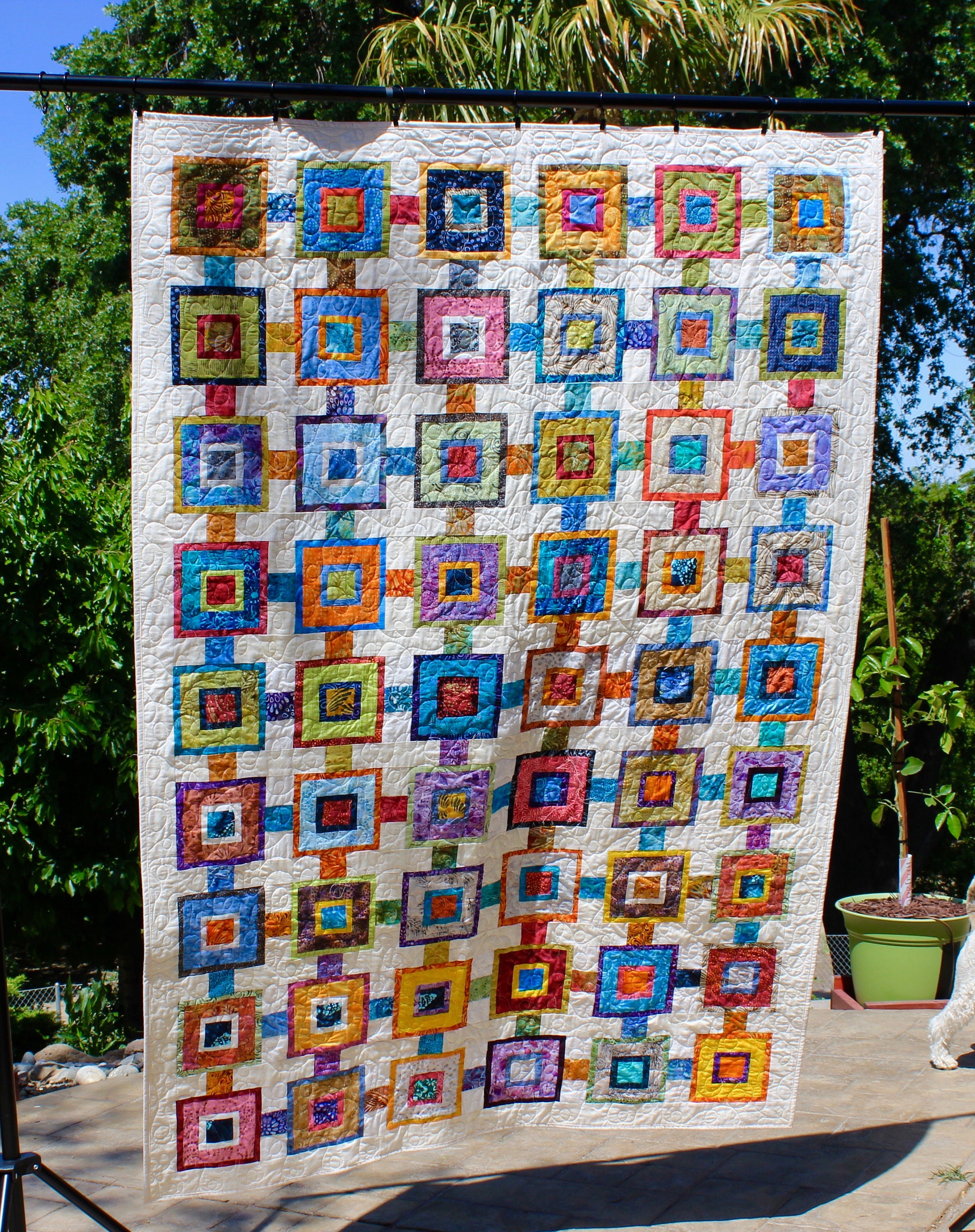 Scrappy Squares 56 X 83 Scrap Quilt Pattern | Etsy UK