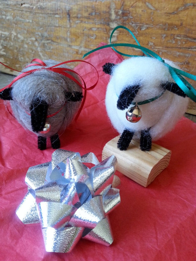 Handmade Sheep Ornaments Colorado Homegrown Wool - Etsy