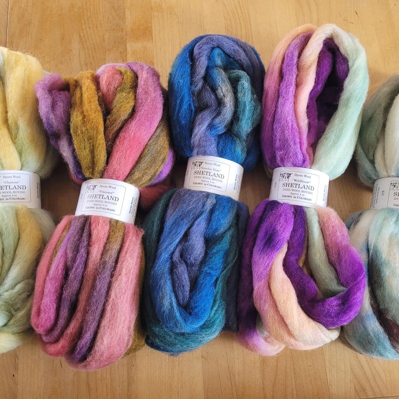 Hand Dyed Roving - Etsy