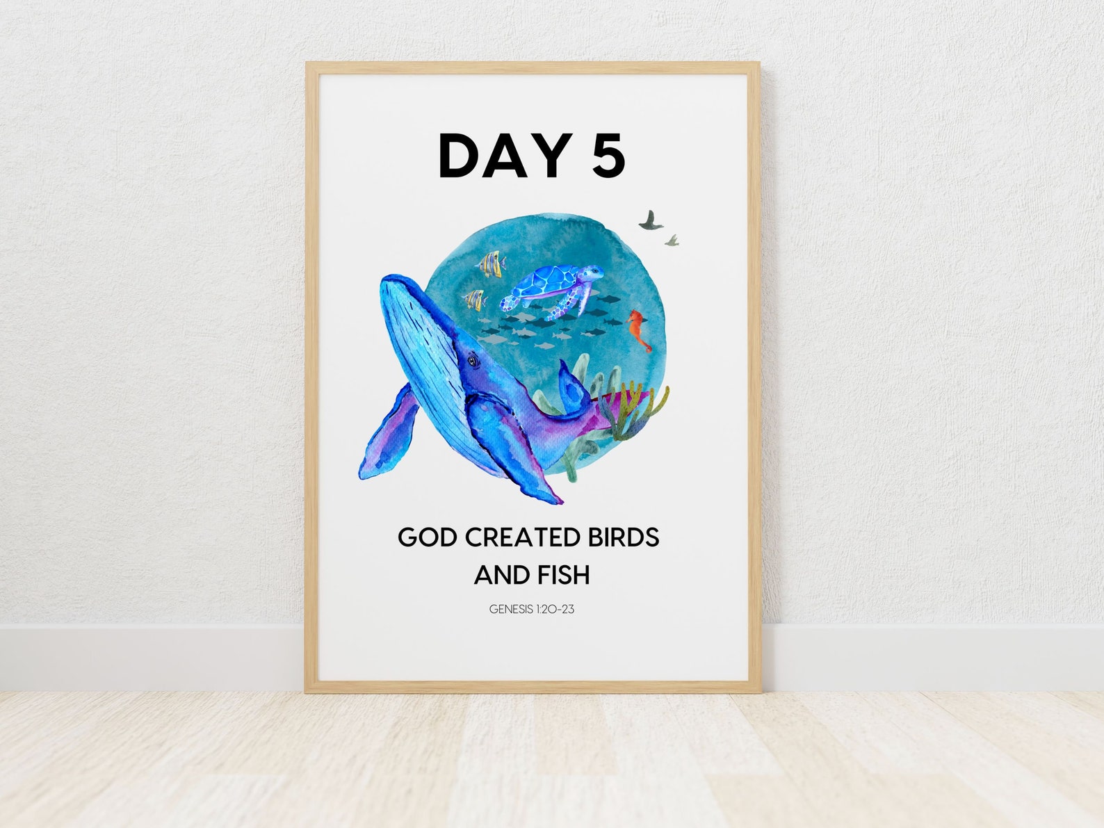 7 Days of Creation Posters (8"x10") | in the Beginning Decor for Bible ...