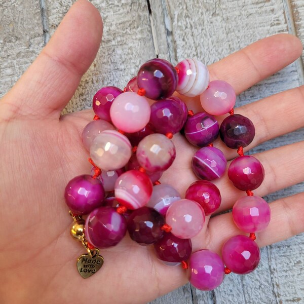 Fuschia Necklace - Etsy