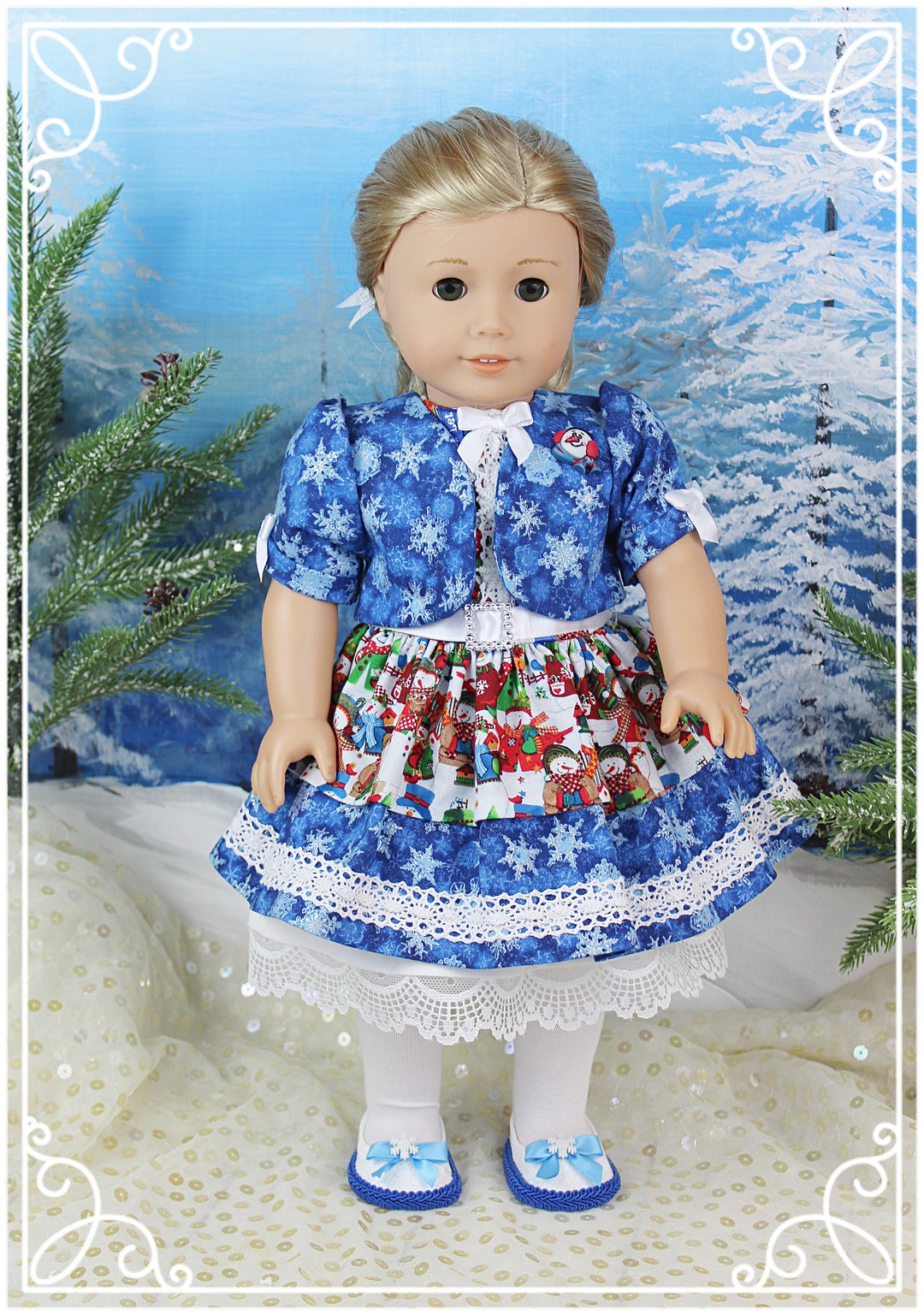 Frosty the Snowman Winter Dress Jacket and Petticoat for - Etsy