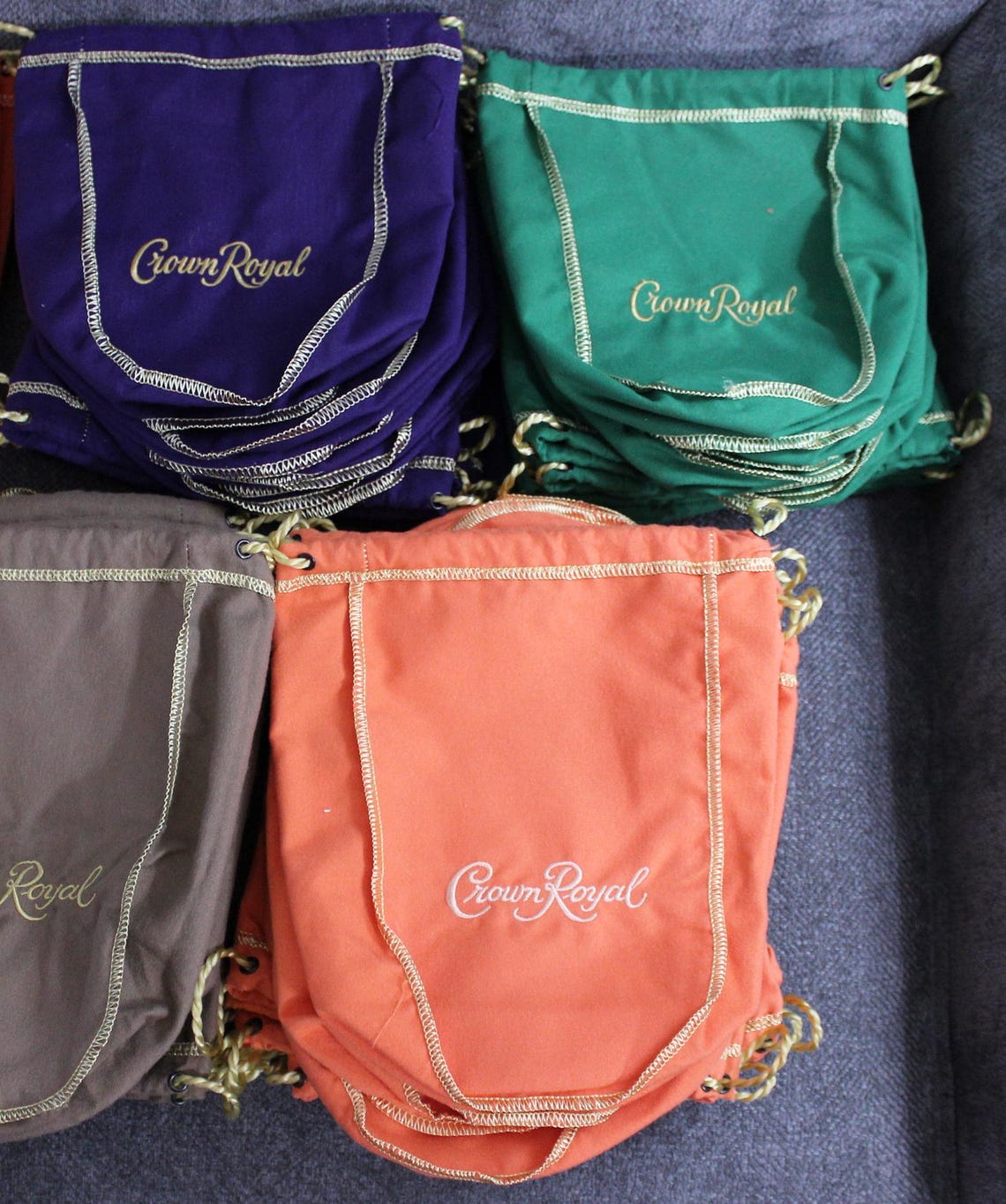 Crown Royal Drawstring Bags (pack of 10) - Etsy
