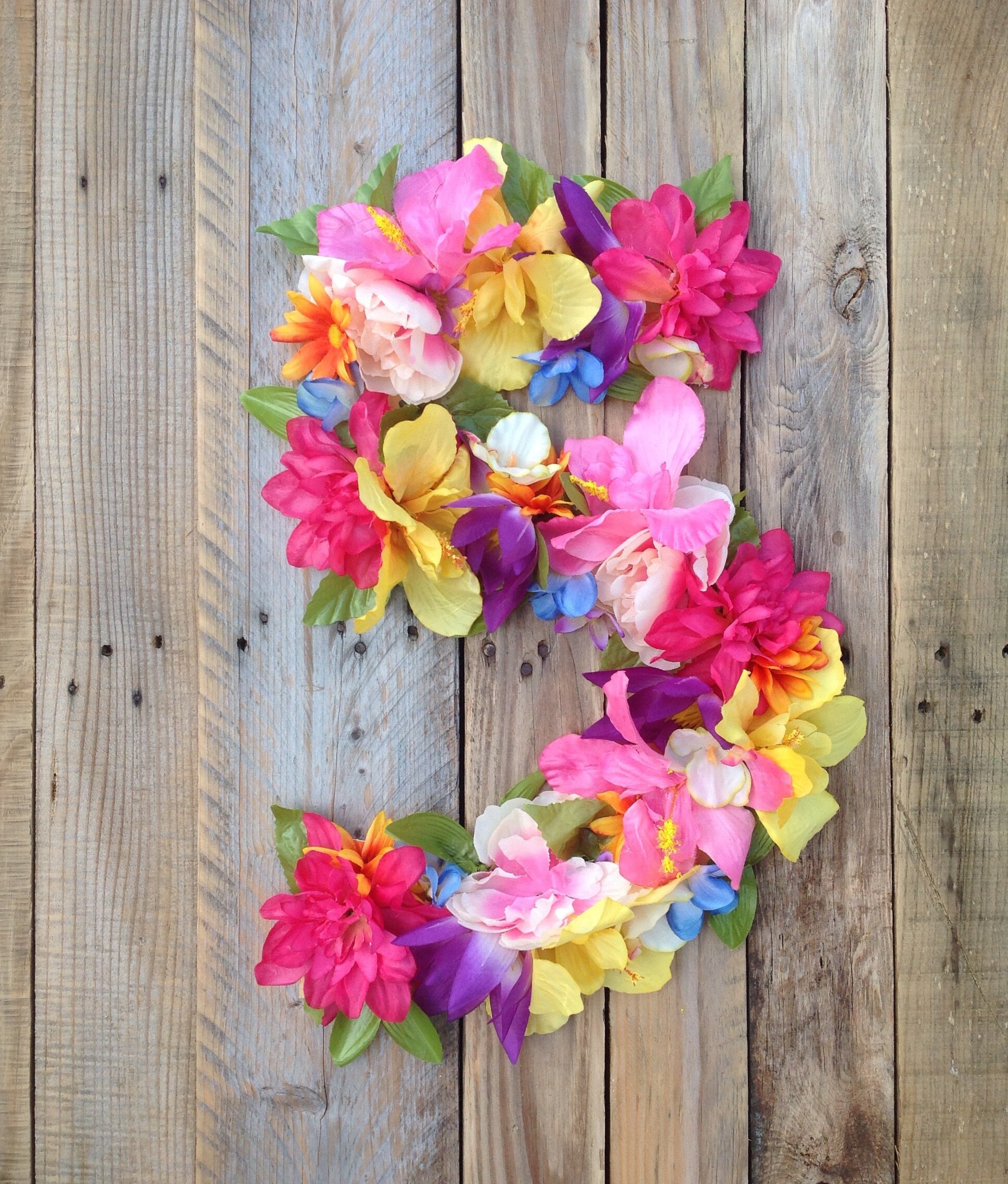 HAWAIIAN LUAU Party Kids Birthday Decoration Number Hula Girl ...