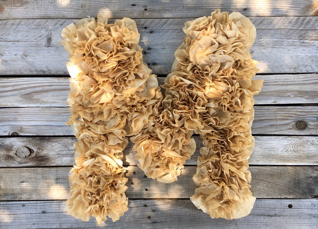 COFFEE Filter Letter Initial Monogram Number Birthday Engagement ...