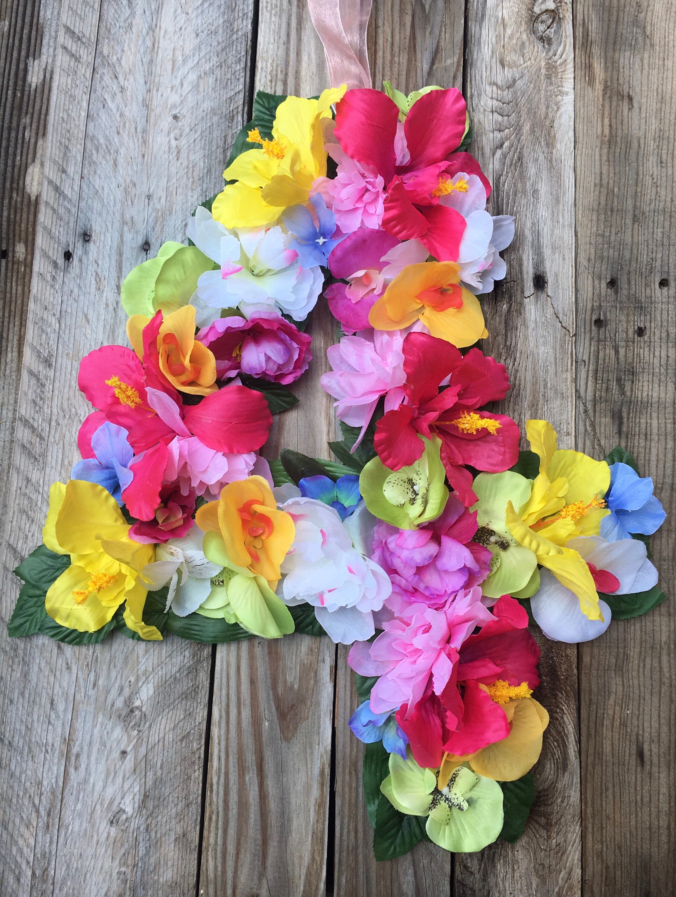 HAWAIIAN LUAU Party Kids Birthday Decoration Number Hula Girl ...