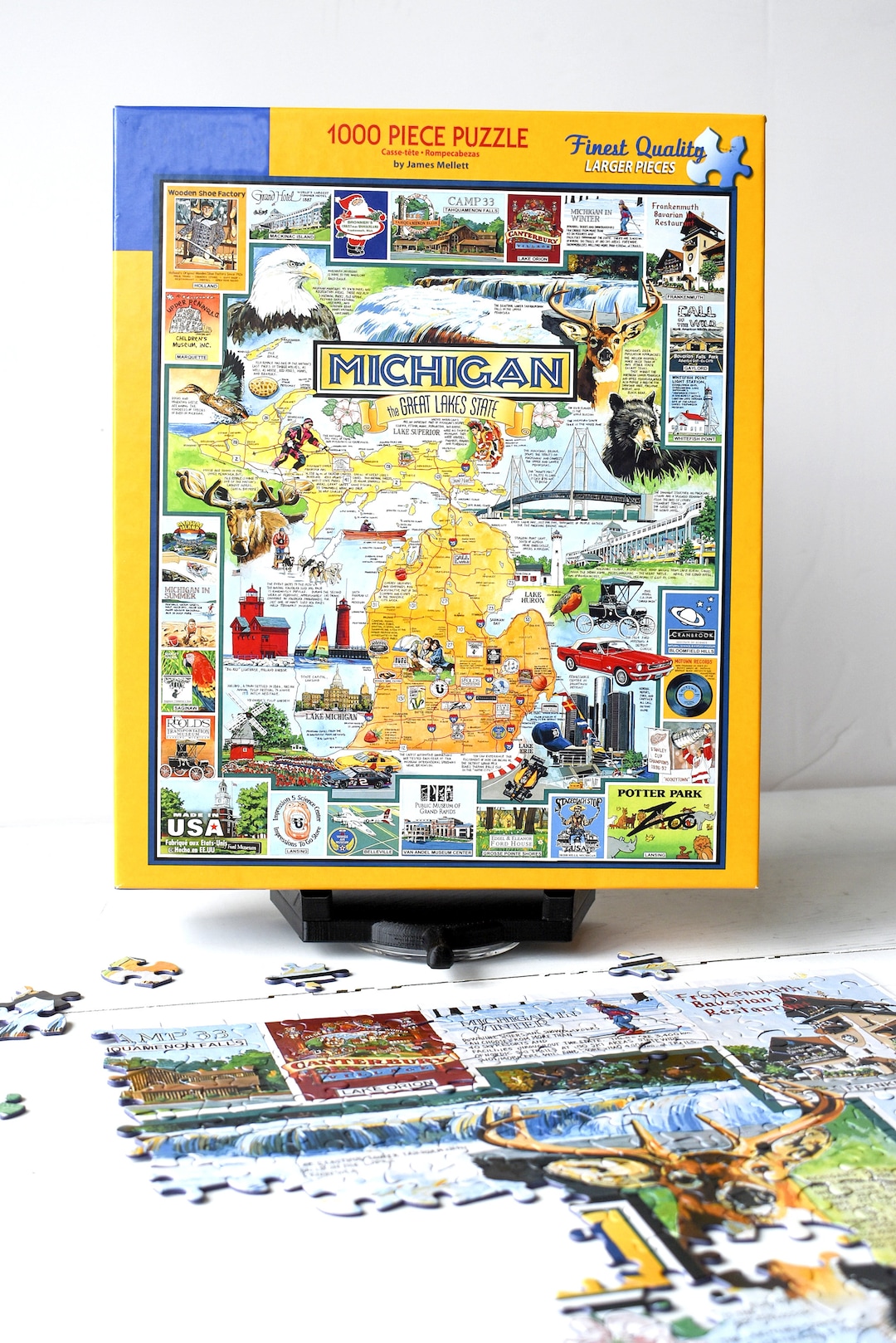 Rotating Puzzle Box Top Holder - Etsy