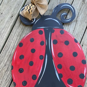 Ladybug Door Hanger, Spring Bug Door Hanger, Summer Bug Door Hanger ...